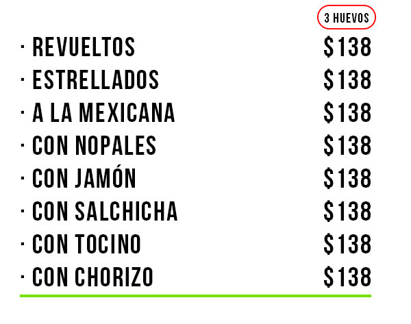 Menú · El Mercadito